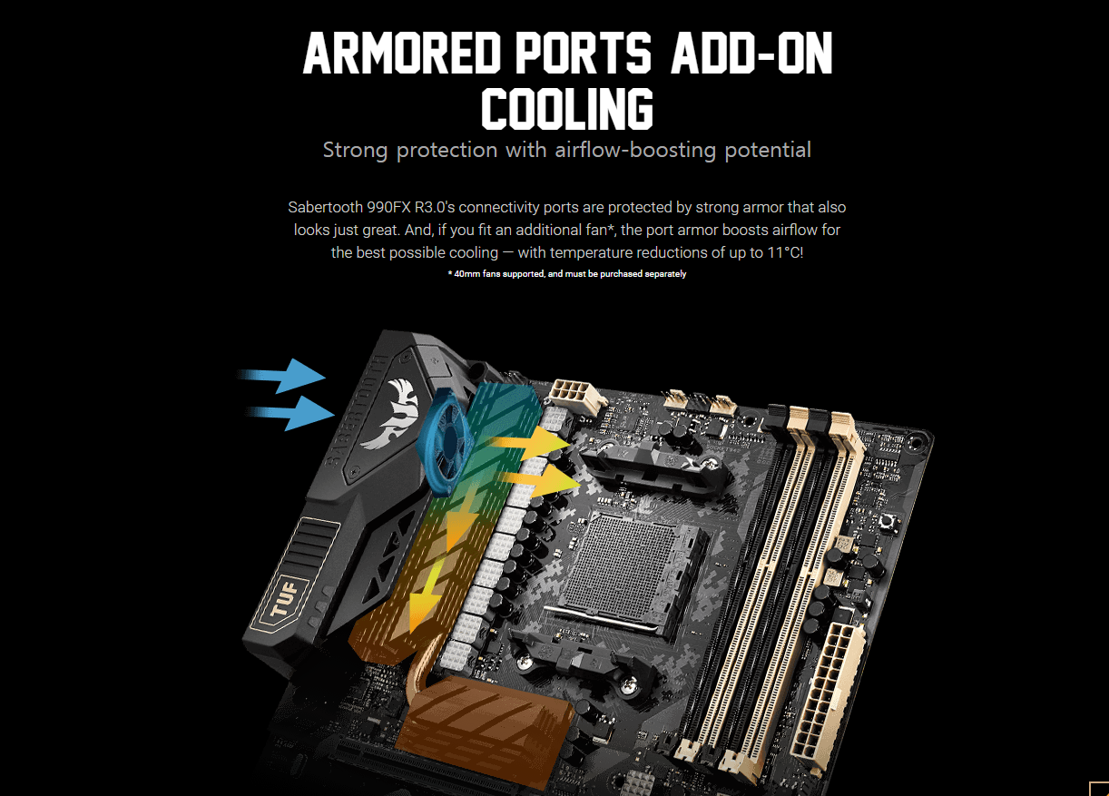 ASUS, TUF SABERTOOTH 990FX R3.0 출시…RGB 라이트 지원 > 하드웨어 뉴스 | 퀘이사존