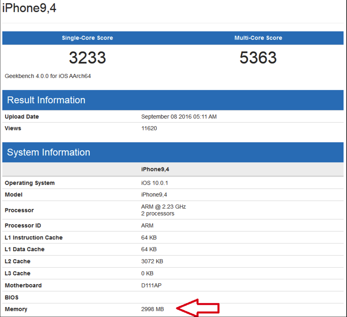 아이폰7+ 램 3기가로 포착? > 모바일/스마트폰 | 퀘이사존 QUASARZONE