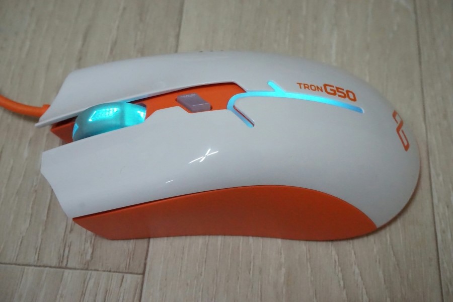 상큼한 오렌지 색상의 게이밍 마우스 MAXTILL TRON G50 GAMING MOUSE > 유저 칼럼 | 퀘이사존