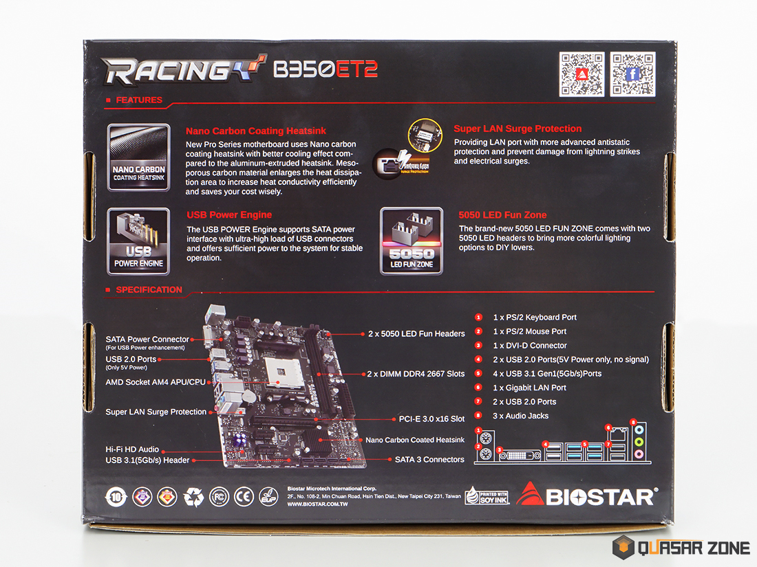 바이오스타 RACING B350 ET2 메인보드 > 퀘이사 칼럼 | 퀘이사존