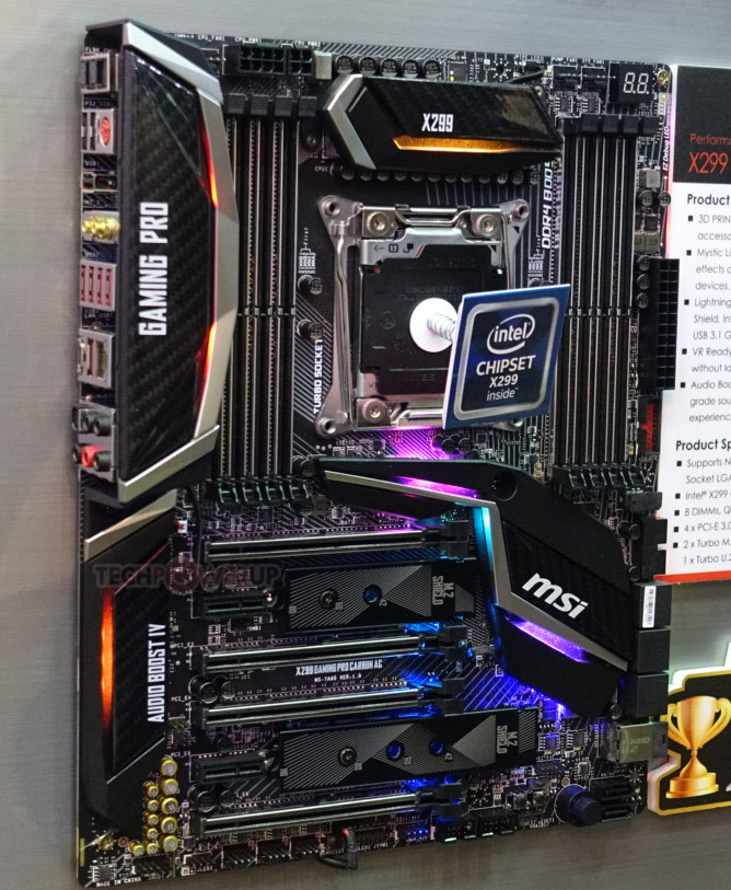 MSI의 X299칩셋 메인보드 > 하드웨어 뉴스 | 퀘이사존