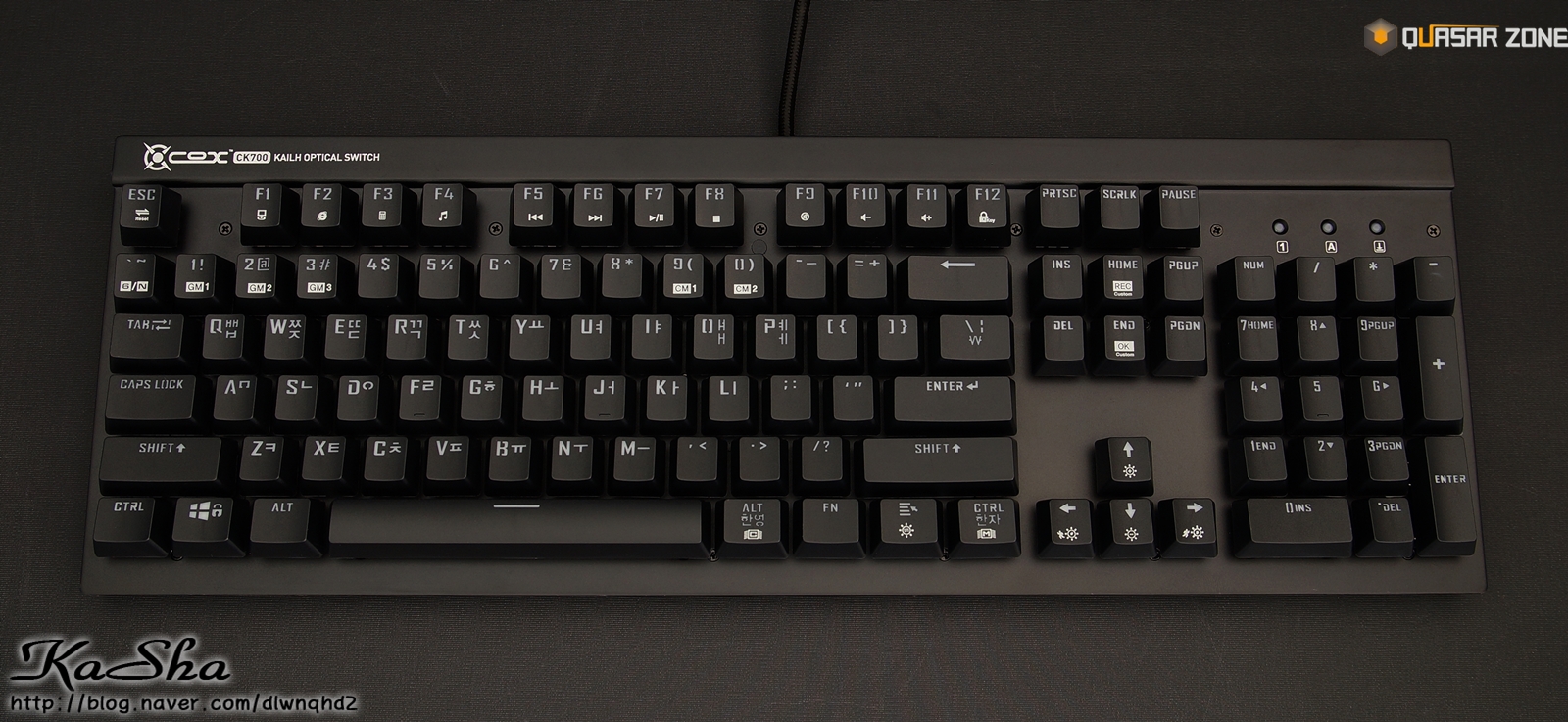 COX CK700 라이트닝 카일 광축 기계식 게이밍 키보드 ( 완전 방수, 한영 이중사출, 블랙 ) > 유저 칼럼 | 퀘이사존