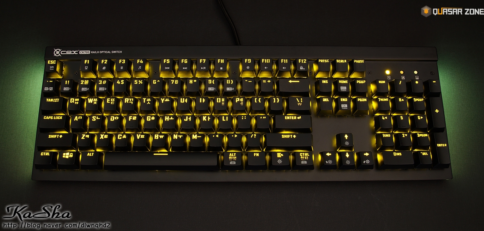 COX CK700 라이트닝 카일 광축 기계식 게이밍 키보드 ( 완전 방수, 한영 이중사출, 블랙 ) > 유저 칼럼 | 퀘이사존