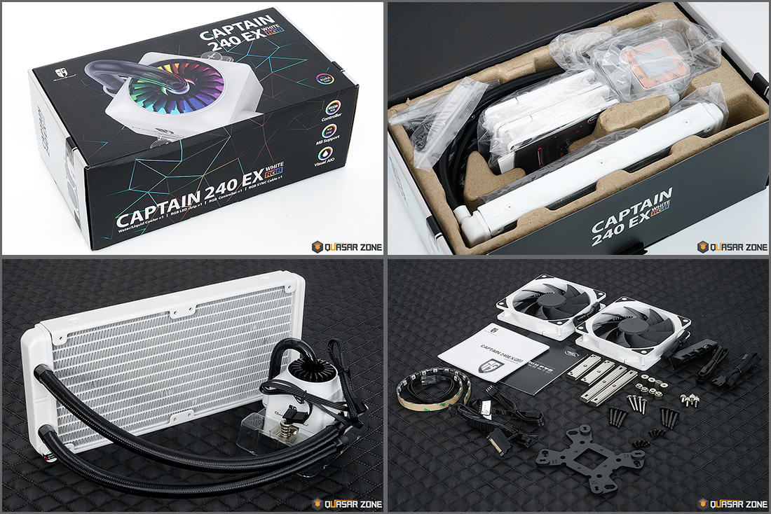 DEEPCOOL GAMER STORM CAPTAIN 240EX RGB WHITE > 퀘이사 칼럼 | 퀘이사존