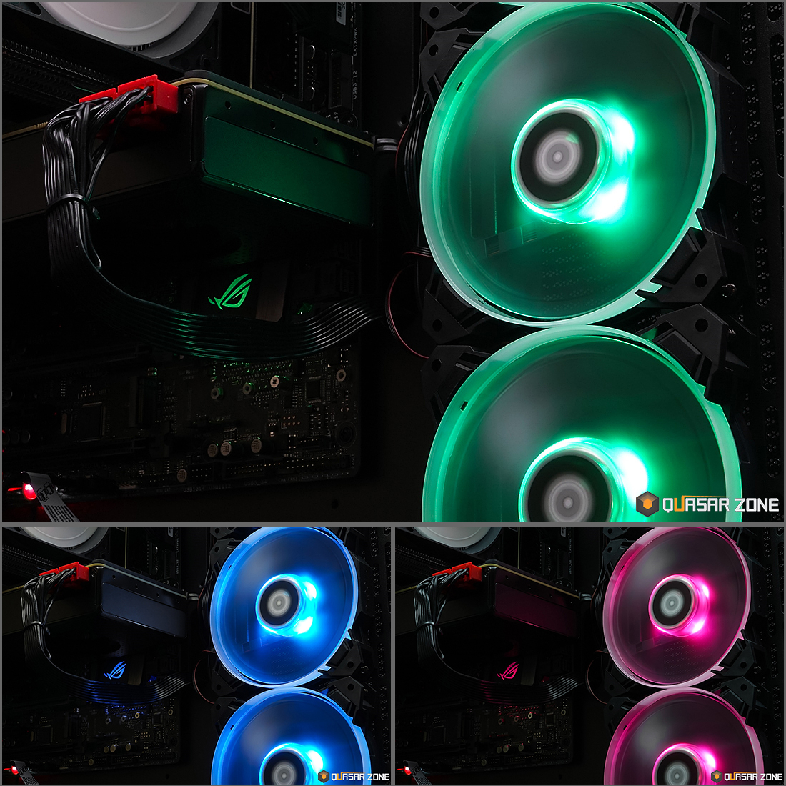 ID-COOLING SF-12025 RGB TRIO (3PACK/REMOTE CONTROL) > 퀘이사 칼럼 | 퀘이사존