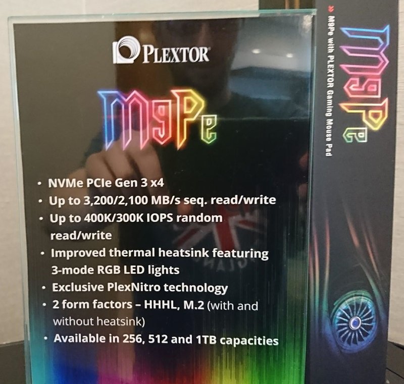 플렉스터는 M9Pe RGB LED NVMe SSD를 전시했어요 > 하드웨어 뉴스 | 퀘이사존