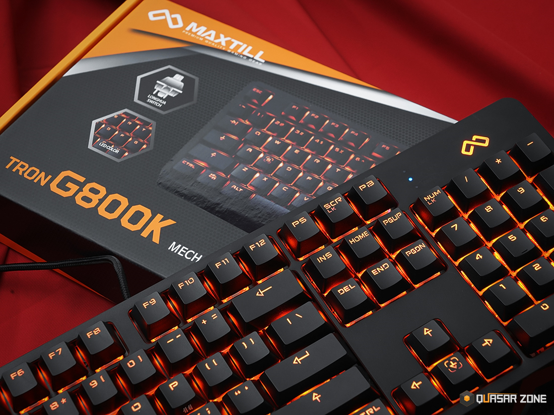 MAXTILL TRON G800K 카일 LP 오렌지 LED : 롱화 스위치 > 리포트 | 퀘이사존