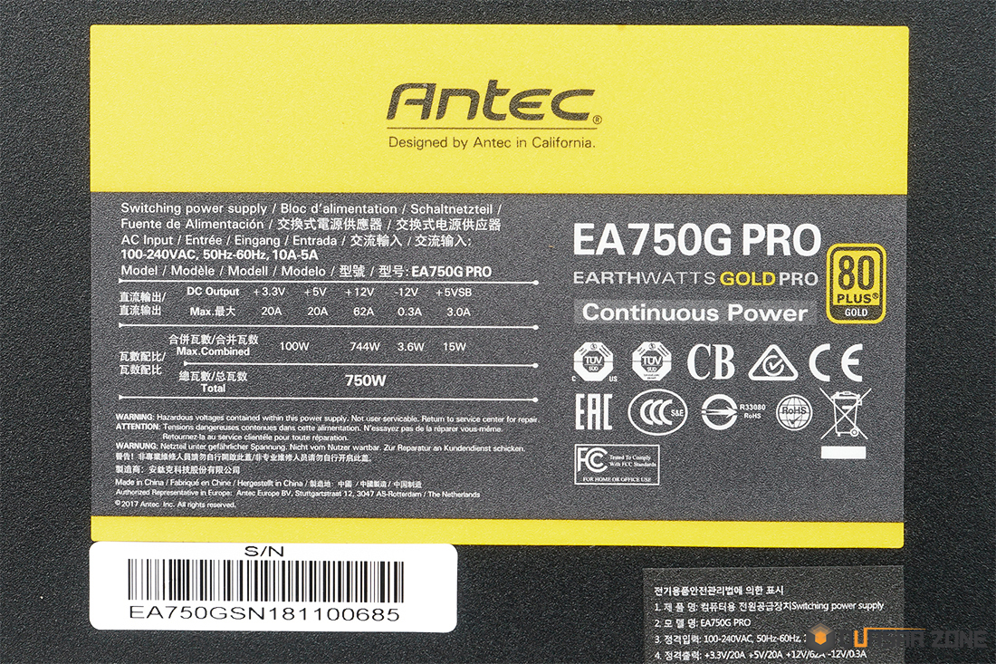 Antec EAG PRO 750W 80PLUS GOLD 모듈러 > 퀘이사 칼럼 | 퀘이사존