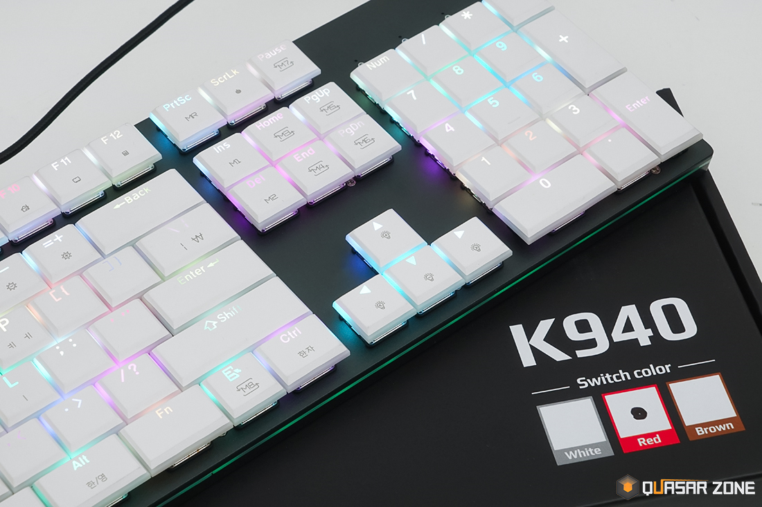 마이크로닉스 MANIC K940 RGB 초슬림 기계식 카일 초콜릿축 > 퀘이사 칼럼 | 퀘이사존