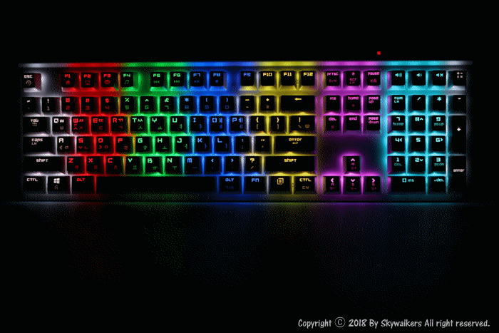 흔치않는 카일롱화 흑축~! 몬스타 데빌스킬 MK108RGB 화이트 게이밍 기계식키보드 (흑축) 사용기 > 유저 칼럼 | 퀘이사존