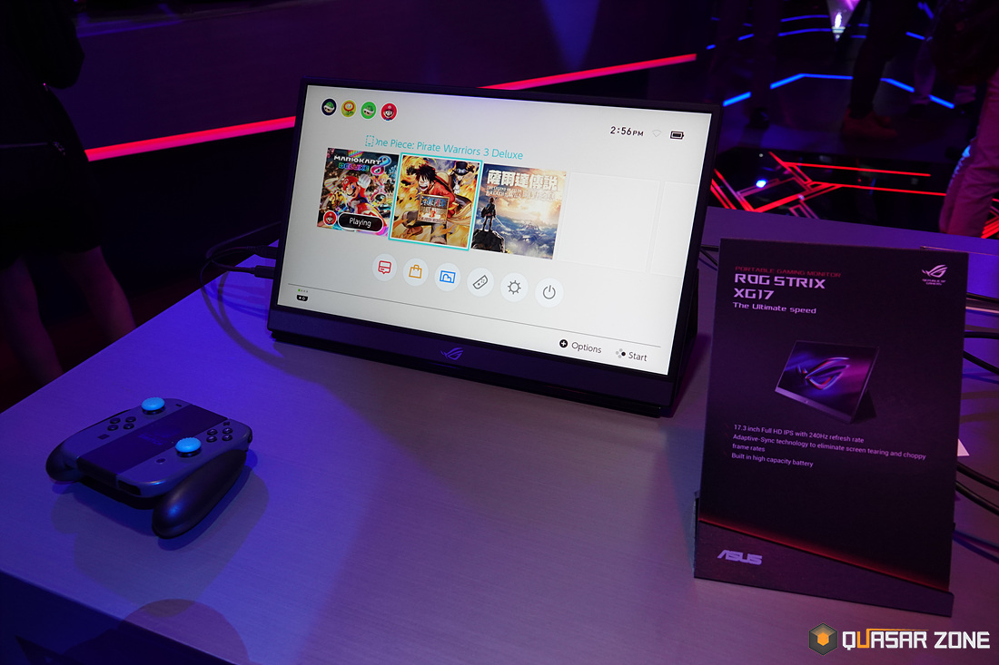 게이밍 모니터를 들고 다닌다고? ASUS ROG STRIX XG17 포터블 모니터 > 컴퓨텍스 2019 | 퀘이사존