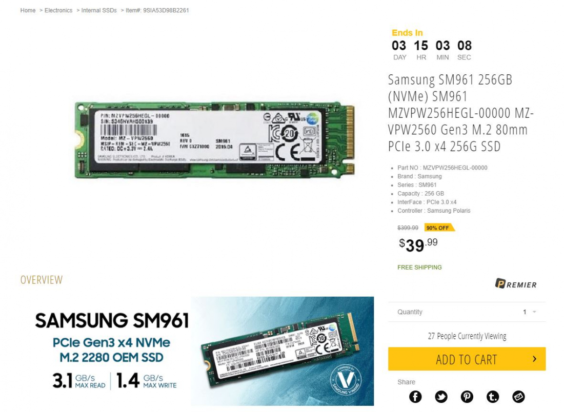 삼성 SM961 256gb 할인 > 지름/할인정보 | 퀘이사존