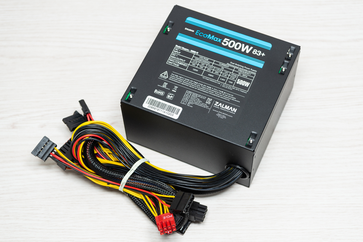 가성비 파워서플라이, 잘만 Ecomax 500W 83+ 파워서플... > 유저 칼럼 | 퀘이사존