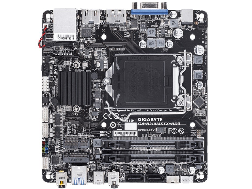 GIGABYTE, Intel H310 채용 Mini-STX 메인 보드 [GA-H310MSTX-HD3] > 하드웨어 뉴스 | 퀘이사존