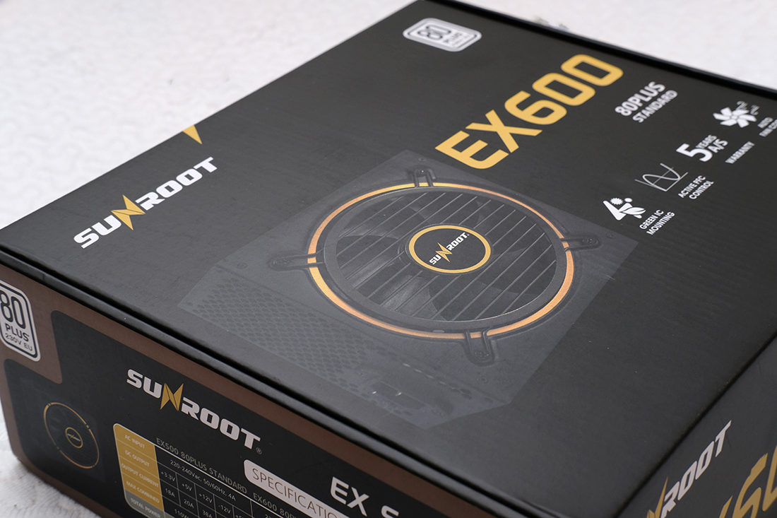 썬루트 EX600 80 PLUS STANDARD 230V EU - 600W 파워! 썬루트 파워 서플라이! > 유저사용기/필테 ...