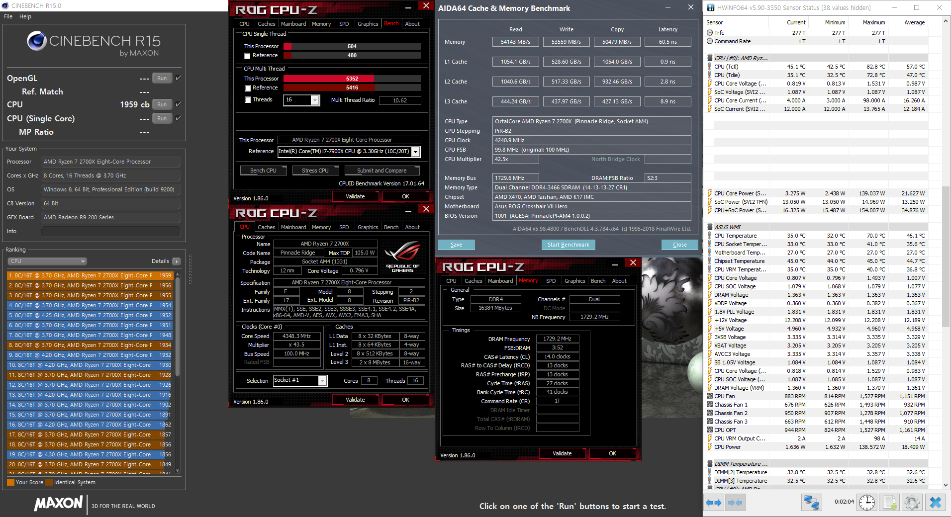 2700x PE4 (BIOS 1001) 3466 CL14 > CPU/메인보드/램 | 퀘이사존 QUASARZONE