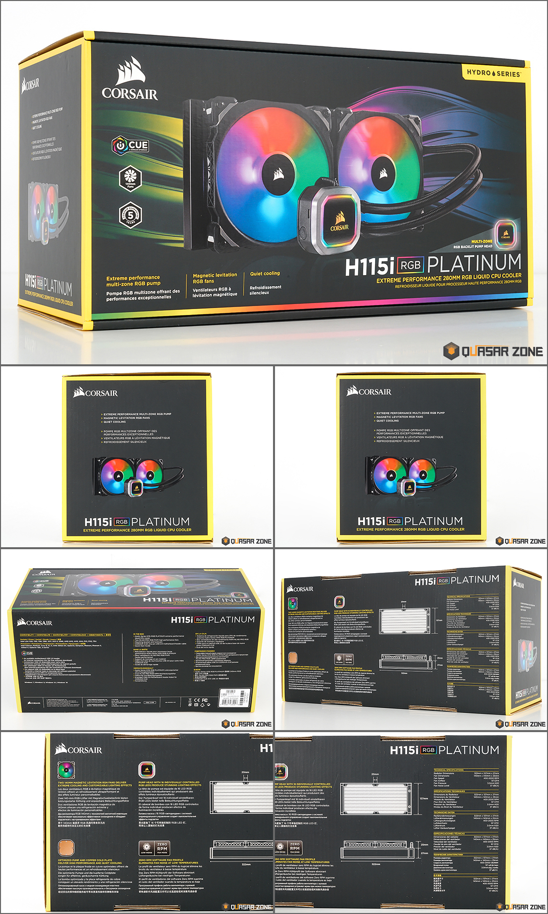 CORSAIR HYDRO SERIES H115i RGB Platinum > 퀘이사 칼럼 | 퀘이사존