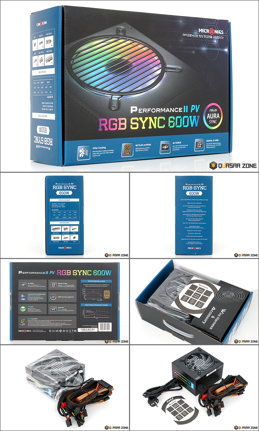 마이크로닉스 Performance II PV RGB Sync 600W 80Plus Bronze > 퀘이사 칼럼 | 퀘이사존