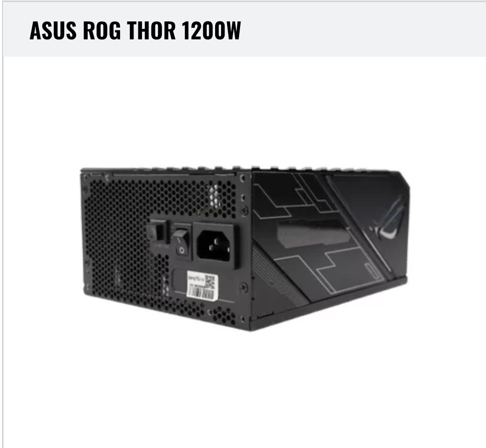 Asus ROG Thor 1200W PSU 리뷰 > 하드웨어 뉴스 | 퀘이사존 QUASARZONE