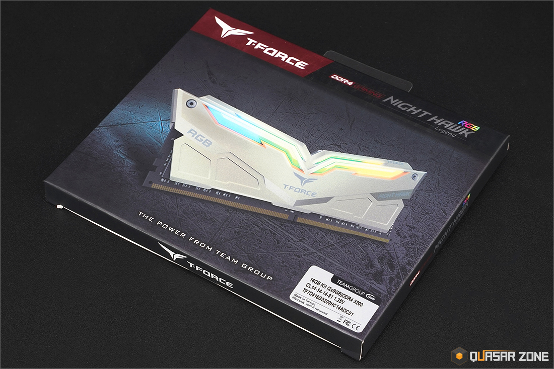 TeamGroup T-Force Night Hawk Legend RGB 메모리 > 리뷰 | 퀘이사존 QUASARZONE