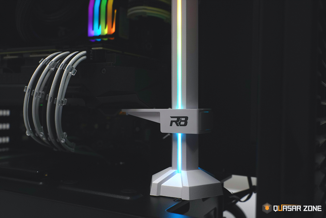 5V ADD-RGB가 탑재된 지지대! 이엠텍 REDBIT RB-1 Auto RGB 그래픽카드 지지대 > 리포트 | 퀘이사존
