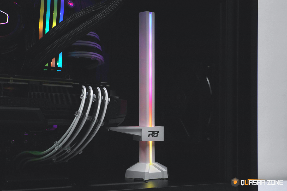 5V ADD-RGB가 탑재된 지지대! 이엠텍 REDBIT RB-1 Auto RGB 그래픽카드 지지대 > 리포트 | 퀘이사존