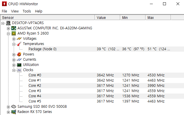 이런건 HWMonitor 버그인거죠 ? > CPU/메인보드/램 | 퀘이사존