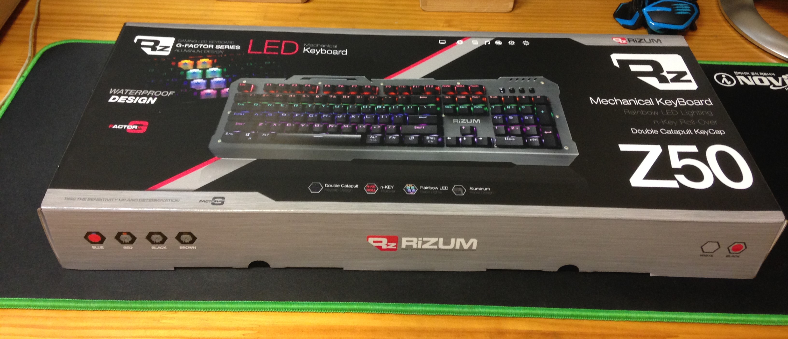 RIZUM Z50 레인보우기계식키보드 (청축) 개봉기&사용기 > 유저사용기/필테 | 퀘이사존
