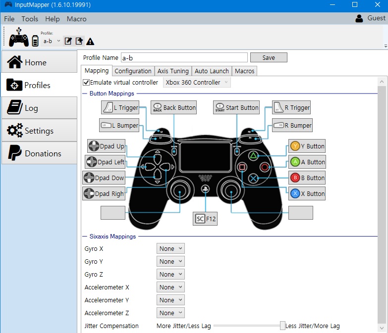 [inputmapper]ps4 듀얼쇼크를 pc에 연결할때 제가 쓰는 세팅입니다 > 플스/엑박/스위치 | 퀘이사존 QUASARZONE