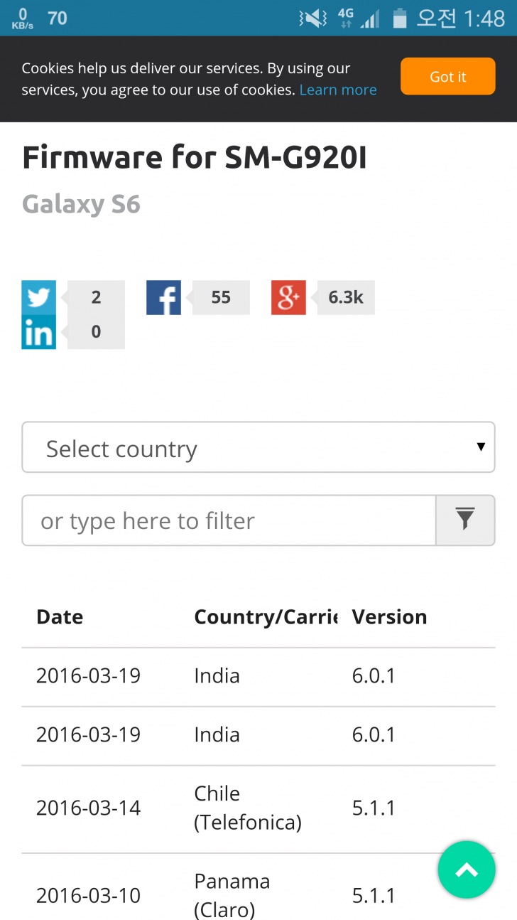 갤럭시 s6/s6 edge SM-G920i/925i모델 마시멜로 업데이트 시작 > 모바일 뉴스 | 퀘이사존 QUASARZONE