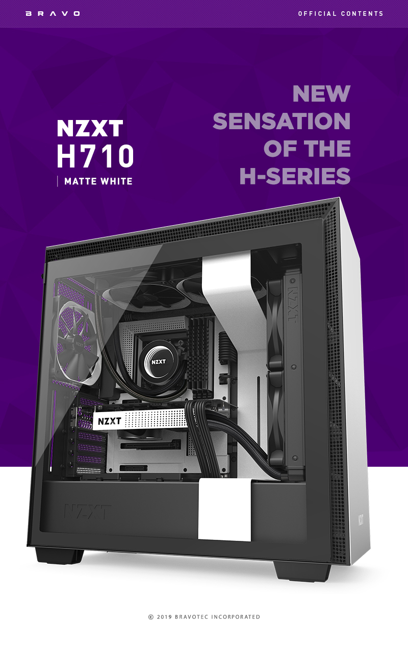 브라보텍, 스마트 프리미엄 미들타워 튜닝 케이스 NZXT H710/H710i 출시 및 이벤... > 하드웨어 뉴스 | 퀘이사존