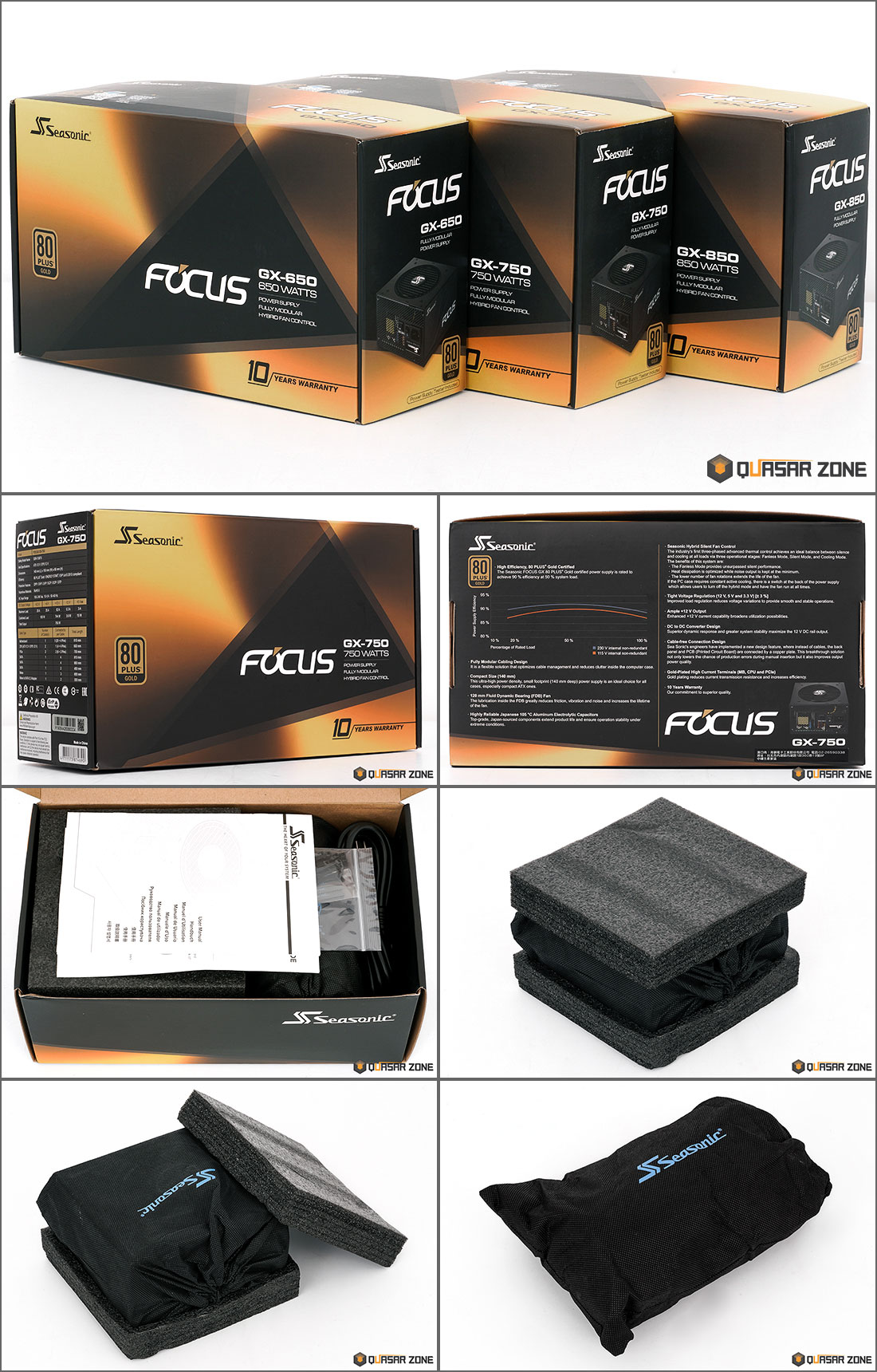 베스트셀러 FX 파워 후속작, 시소닉 FOCUS GOLD GX Full Modular 시리즈 > 퀘이사 칼럼 | 퀘이사존