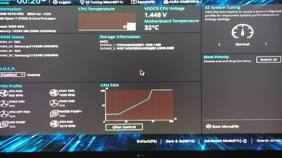 안녕하세요. asus x570 prime pro BIOS 업데이트하고 boot priority가 비어있어요... ㅠㅠ 도움 부탁드려요. > CPU/메인보드/램 | 퀘이사존 ...