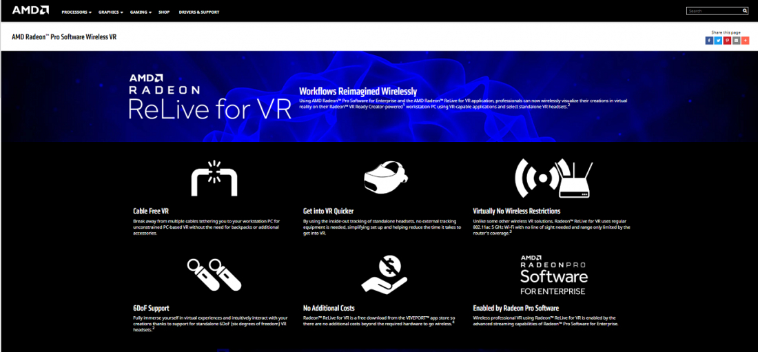 Wireless Professional VR Made Easy with AMD Radeon™ ReLive for VR ...