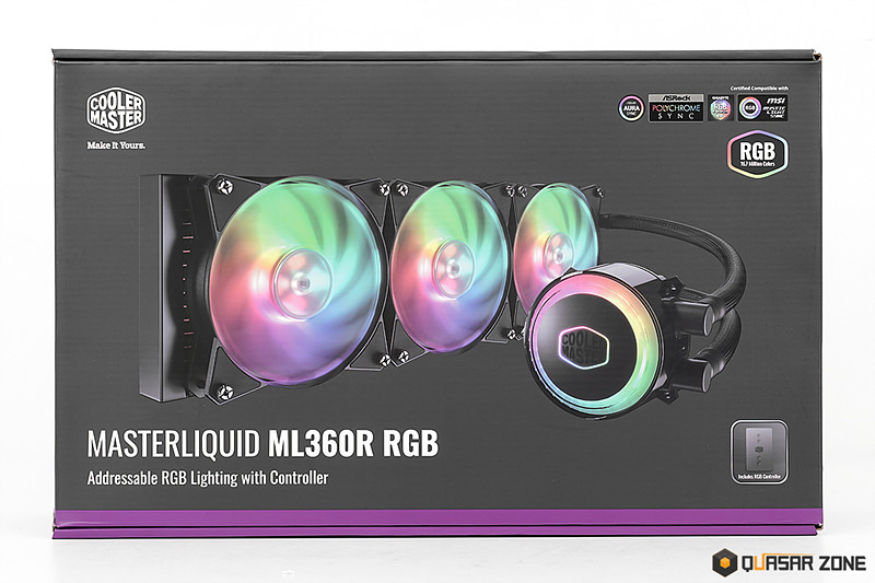 성능과 RGB LED 연출까지 잡은 COOLERMASTER MASTERLIQUID ML360R RGB > 퀘이사 칼럼 | 퀘이사존