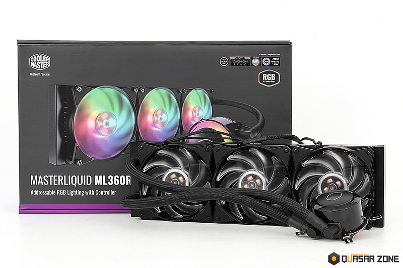 성능과 RGB LED 연출까지 잡은 COOLERMASTER MASTERLIQUID ML360R RGB > 퀘이사 칼럼 | 퀘이사존