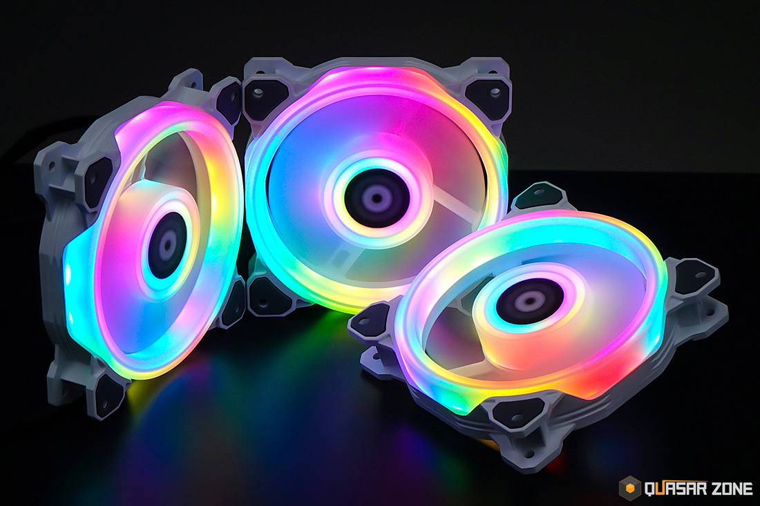 LED 연출도 DIY 시대! 써멀테이크 Riing Quad 12 RGB TT Premium Edition 3Pack White ...