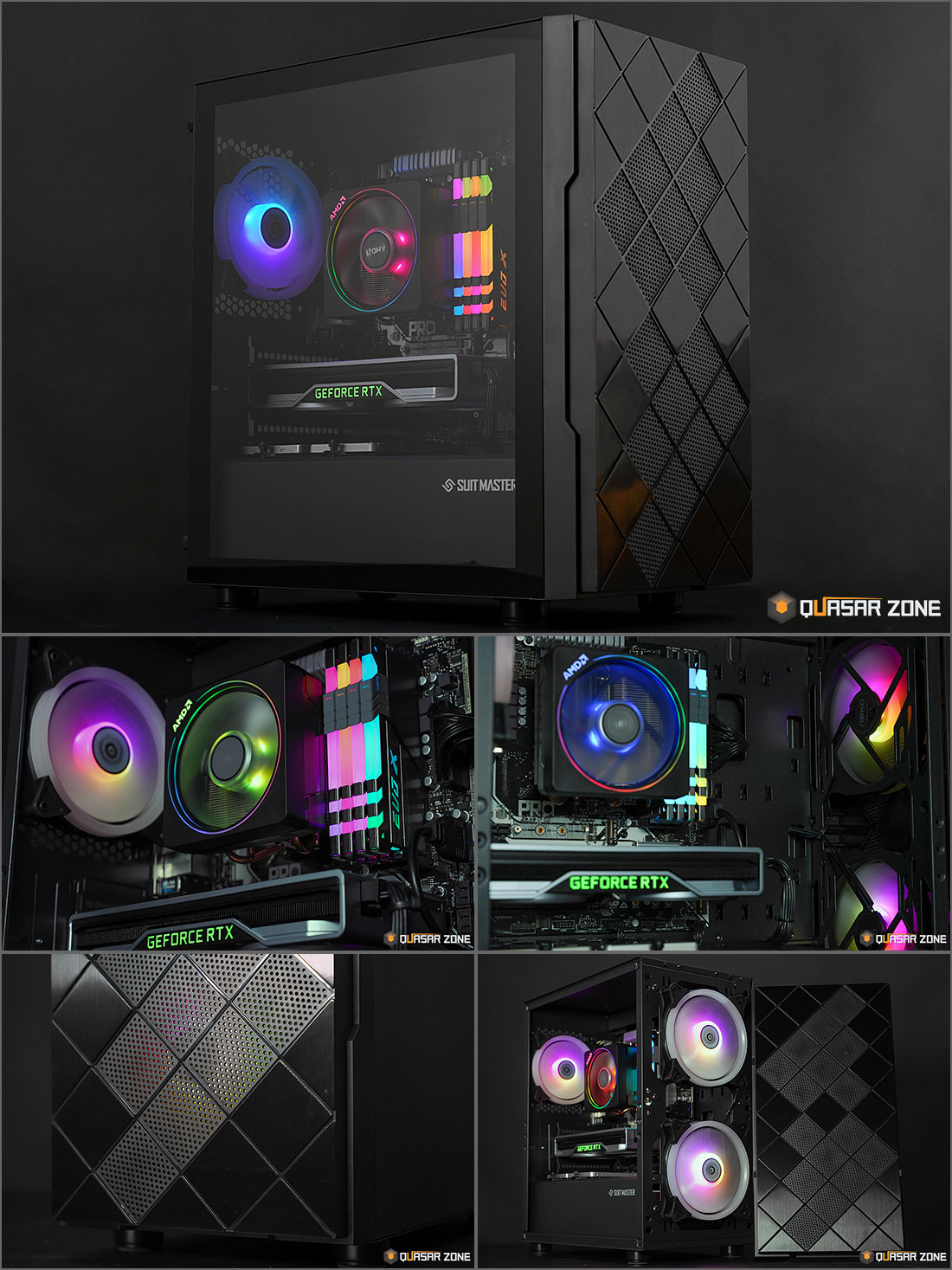 RGB로 무장한 미니타워, ABKO SUITMASTER CSM250 강화유리 LUNAR (블랙) > 퀘이사 칼럼 | 퀘이사존