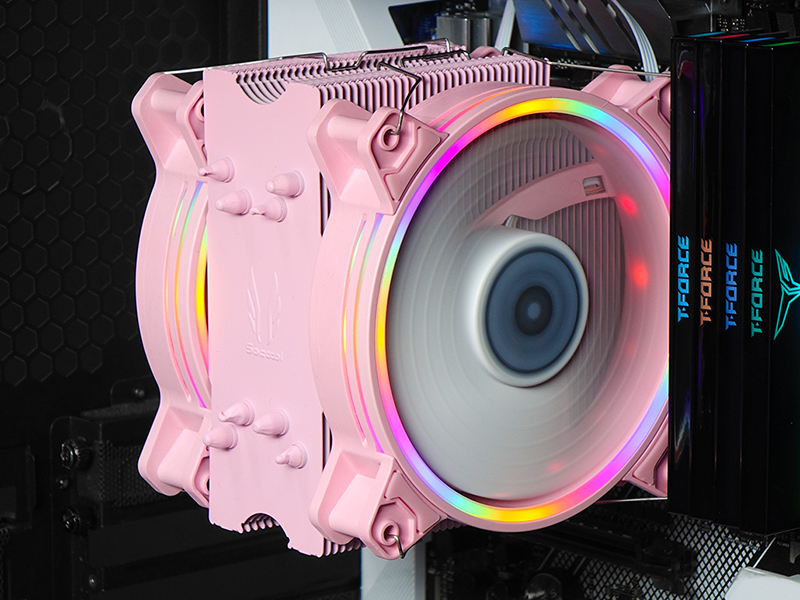 봄에 어울리는 핑크색 CPU 쿨러! 3RSYS Socoool RC500 RGB PINK > 리뷰 | 퀘이사존 QUASARZONE