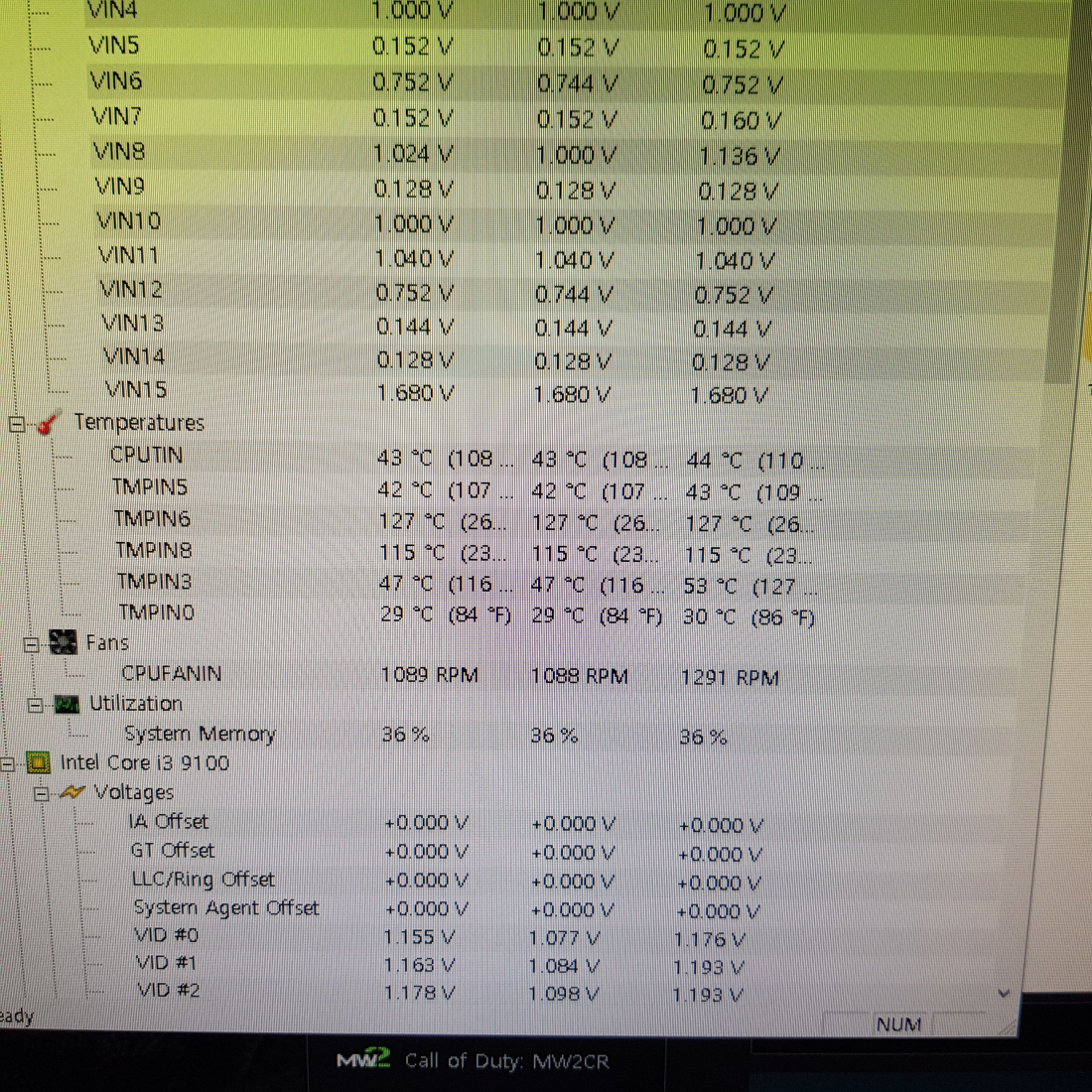 TMPIN이 뭔가요? 온도가 120도 넘어요 > CPU/메인보드/램 | 퀘이사존 QUASARZONE