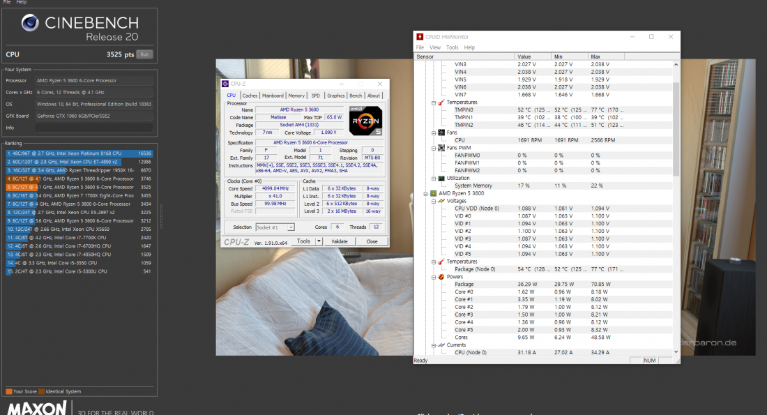 3600오버시 cpu전압1.1v괜찮나여? > 오버클러킹 | 퀘이사존 QUASARZONE