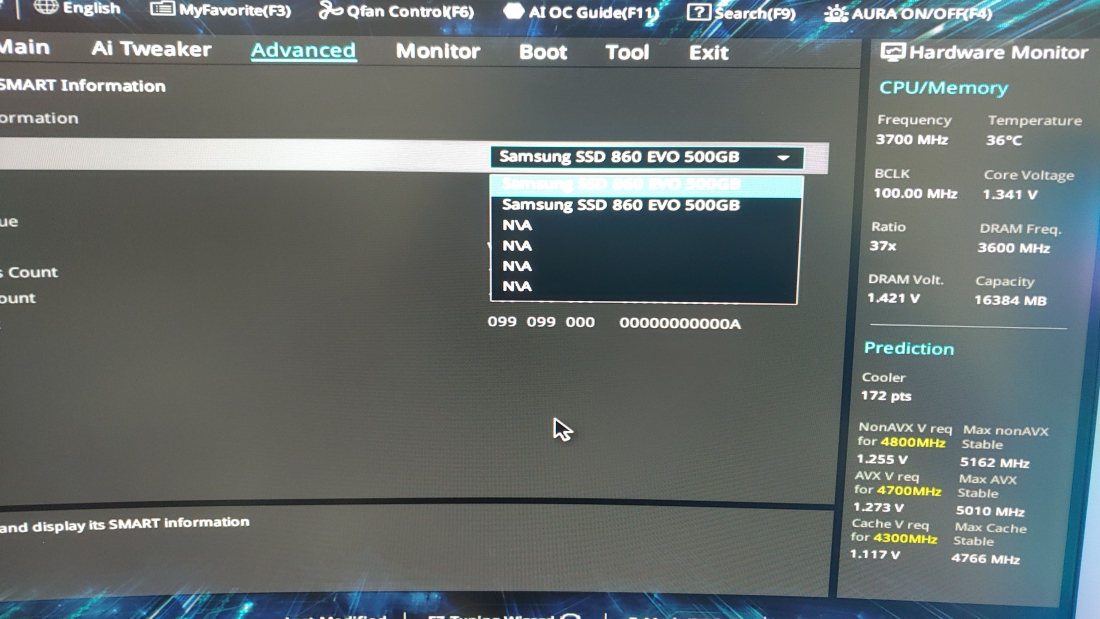 이번에 860evo 500gb 추가장착했는데 > SSD/HDD/USB | 퀘이사존 QUASARZONE