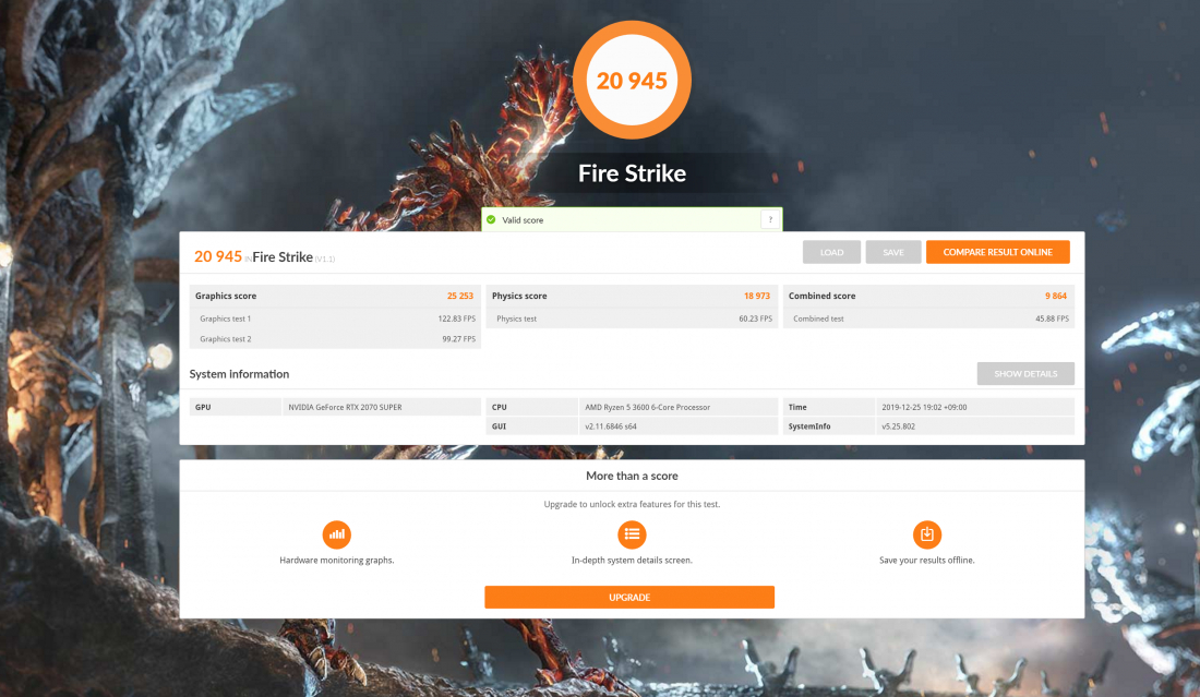 2070s 파스점수 문의드립니다! > 그래픽카드 | 퀘이사존