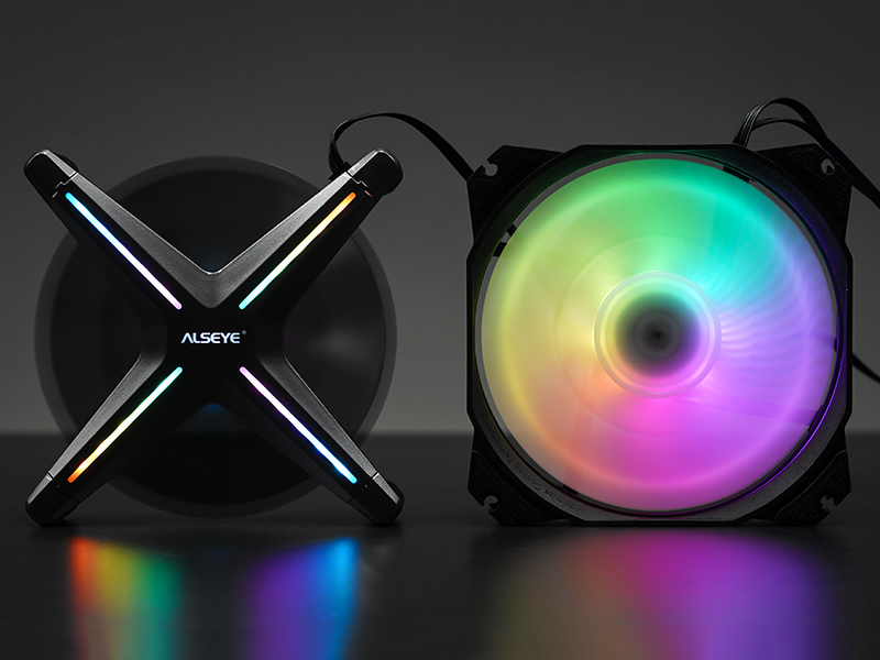 ALSEYE X자 프레임과 일반형 쿨링팬의 LED 연출 차이 > 리포트 | 퀘이사존 QUASARZONE